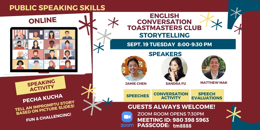 English Speaking & Conversation - Storytelling using Pictures｜Accupass 活動通