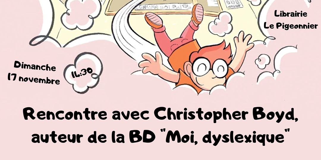 Rencontre avec Christopher Boyd, auteur de la BD "Moi, dyslexique"｜Accupass 活動通