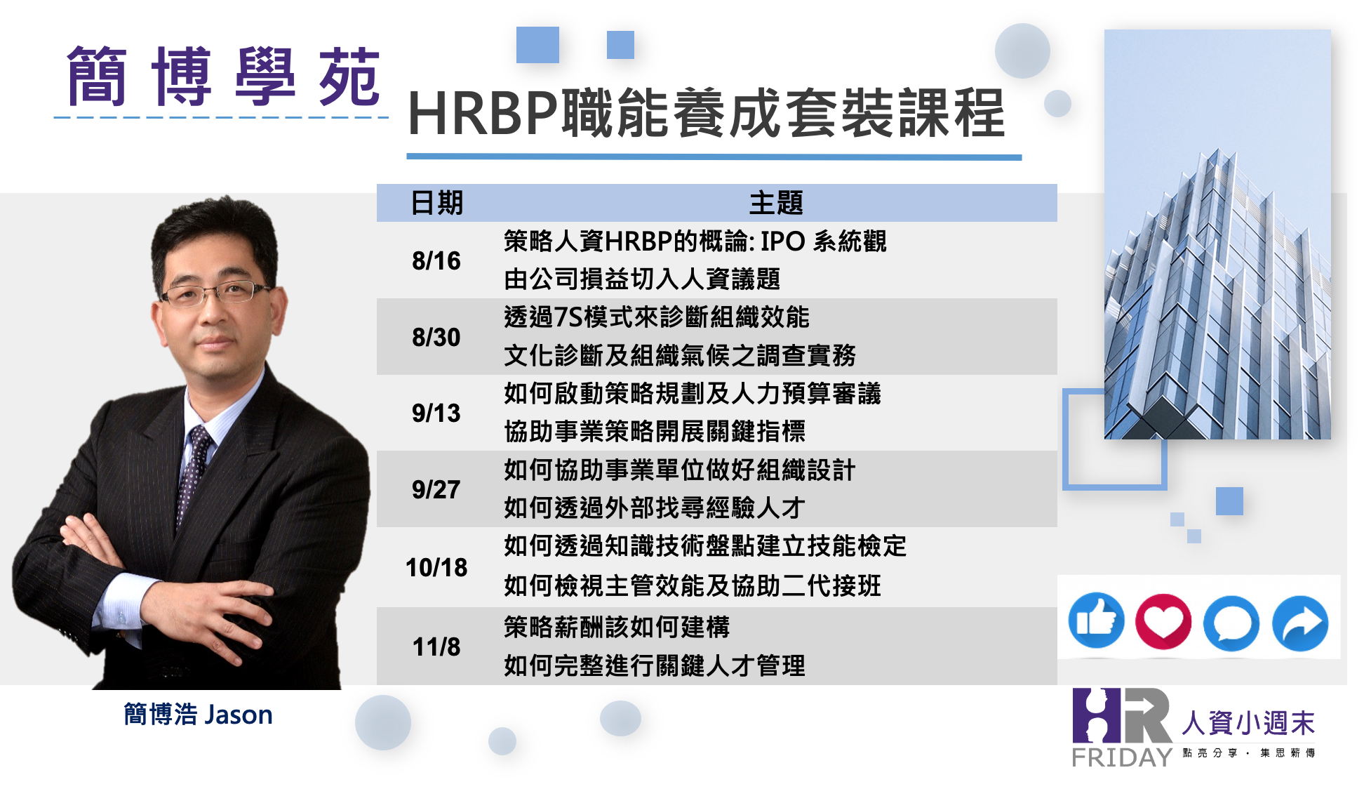 簡博學苑 - HRBP 職能養成套裝課程 - 台北6班｜Accupass 活動通