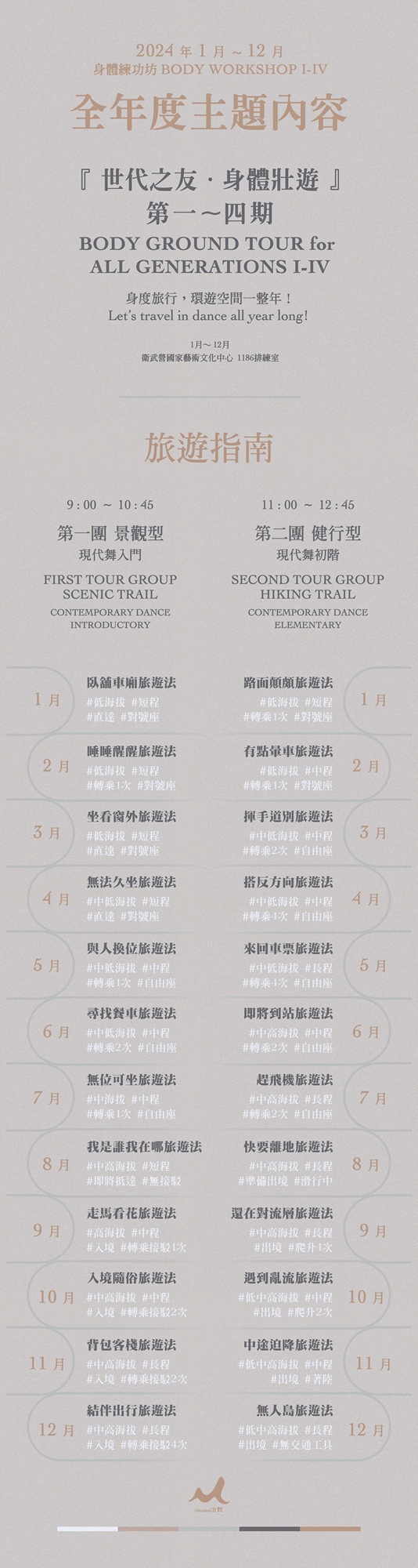 ( 此表已作廢 ) 2024 世代之友・身體壯遊 BODY GROUND TOUR for ALL GENERATIONS ( 身體練功坊 ...