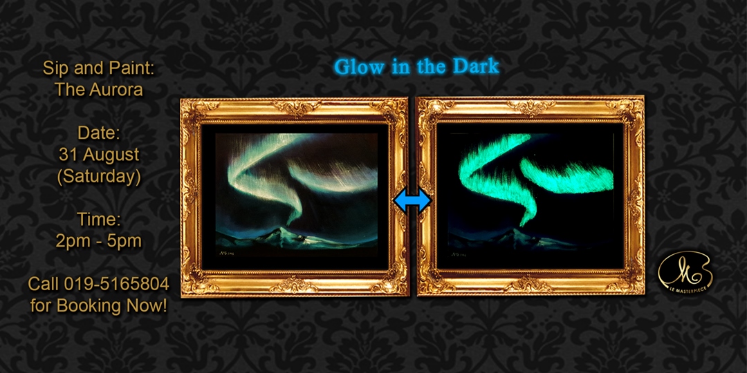 Glow in the Dark Sip & Paint: The Aurora at Le Masterpiece｜Accupass 活動通